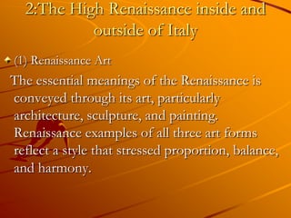 The renaissance | PPT