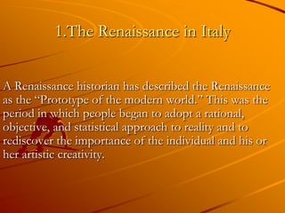 The renaissance | PPT