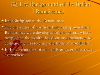 The renaissance | PPT