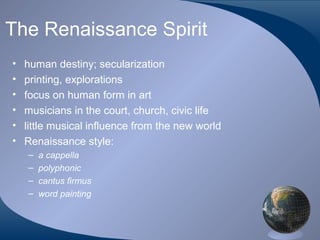 The renaissance | PPT | Classical Music | Music