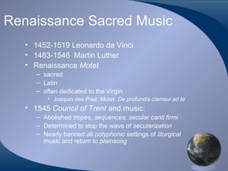 The renaissance | PPT | Classical Music | Music