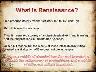 Introduction of Renaissance | PPT