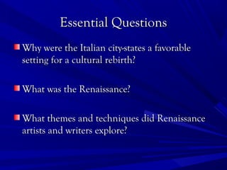 The renaissance | PPT