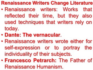 The renaissance | PPT