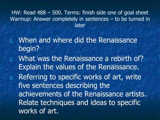 The renaissance | PPT