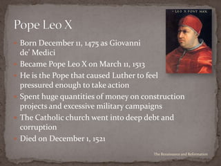 The Renaissance and Reformation | PPT