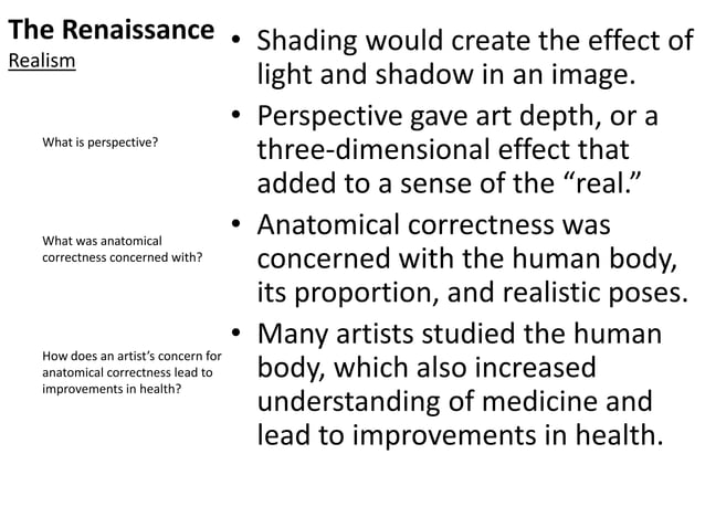 The renaissance and reformation lesson 1 renaissance origin and ...