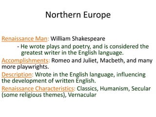 The Renaissance, Reformation and Exploration Lesson 3 - Renaissance ...