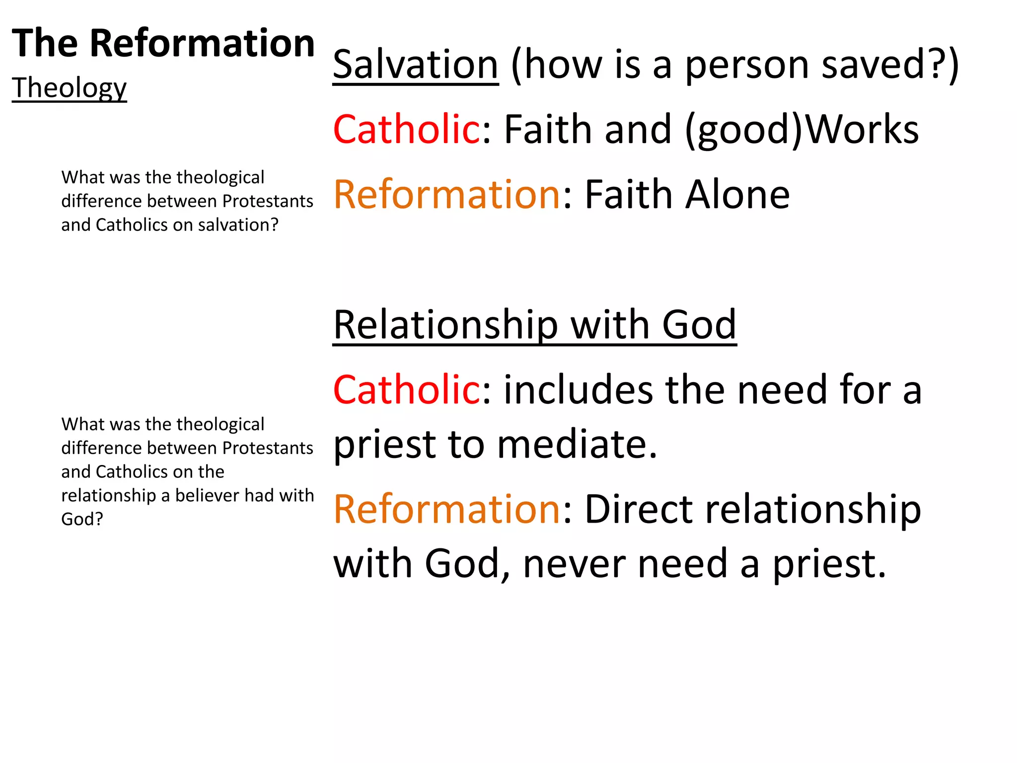 The Renaissance, Reformation and Exploration Lesson 4 - Causes and ...