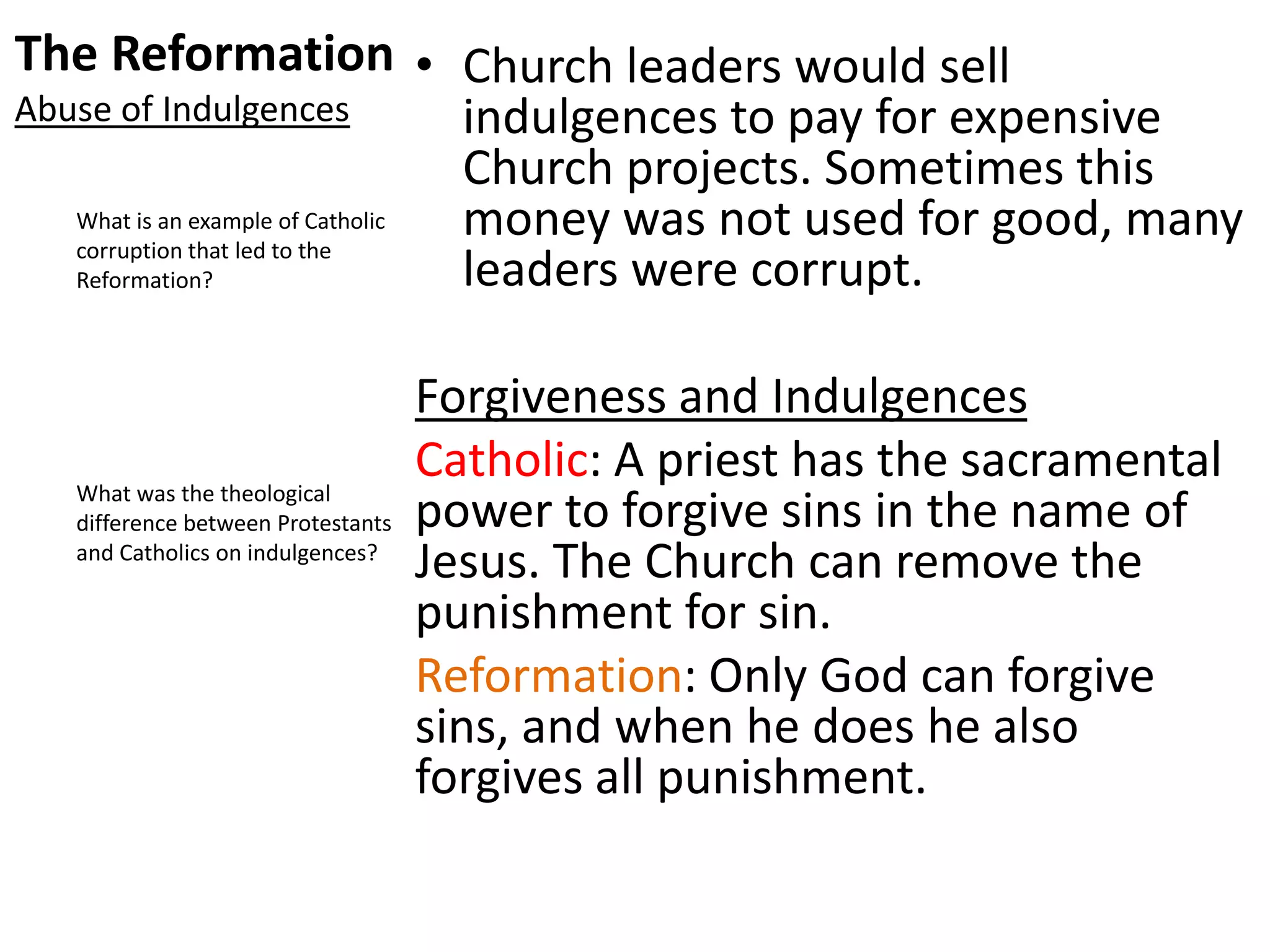The Renaissance, Reformation and Exploration Lesson 4 - Causes and ...