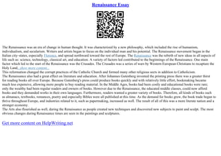 The Renaissance Essay | PPT