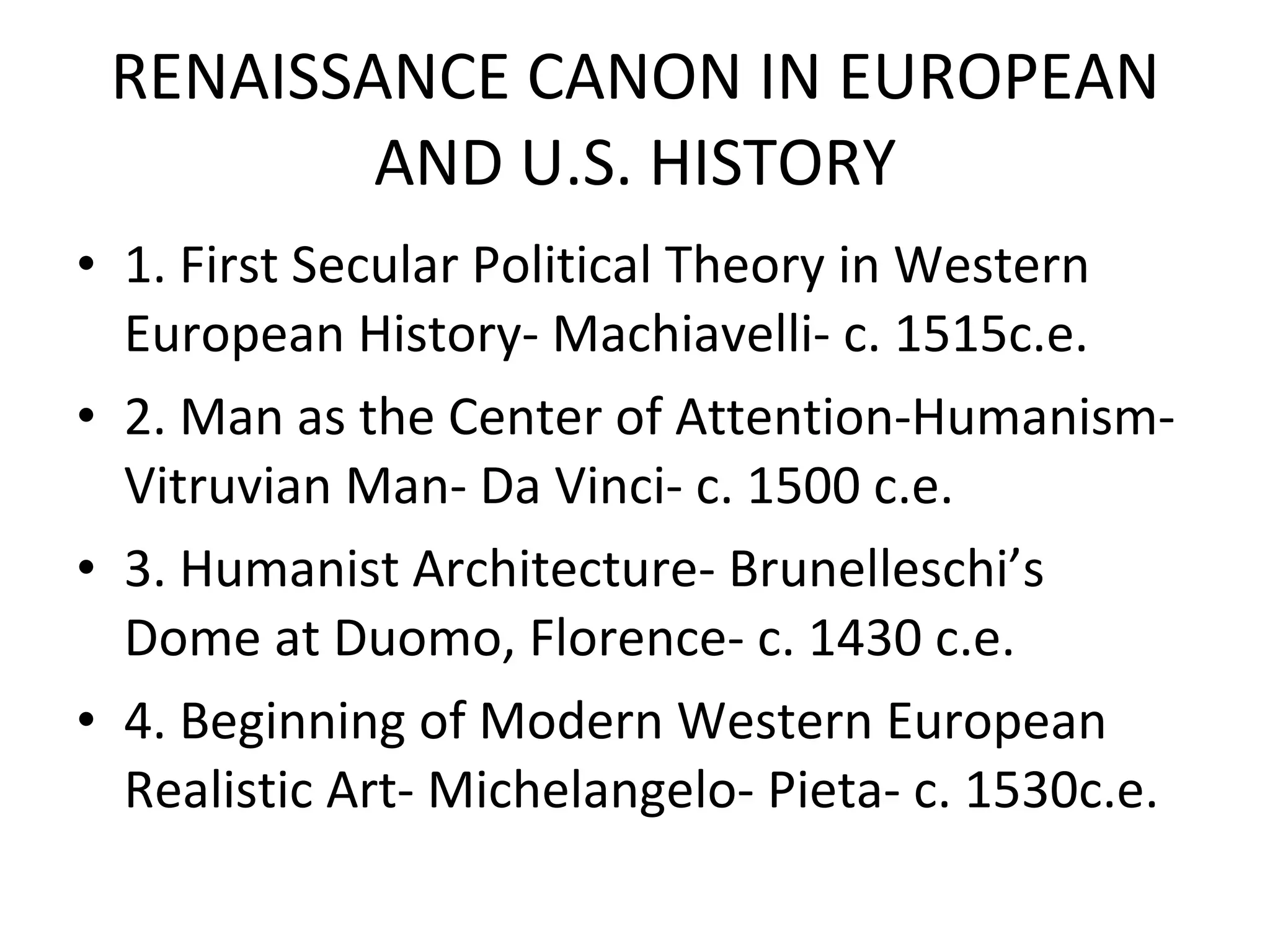 The renaissance in world history perspective | PPT