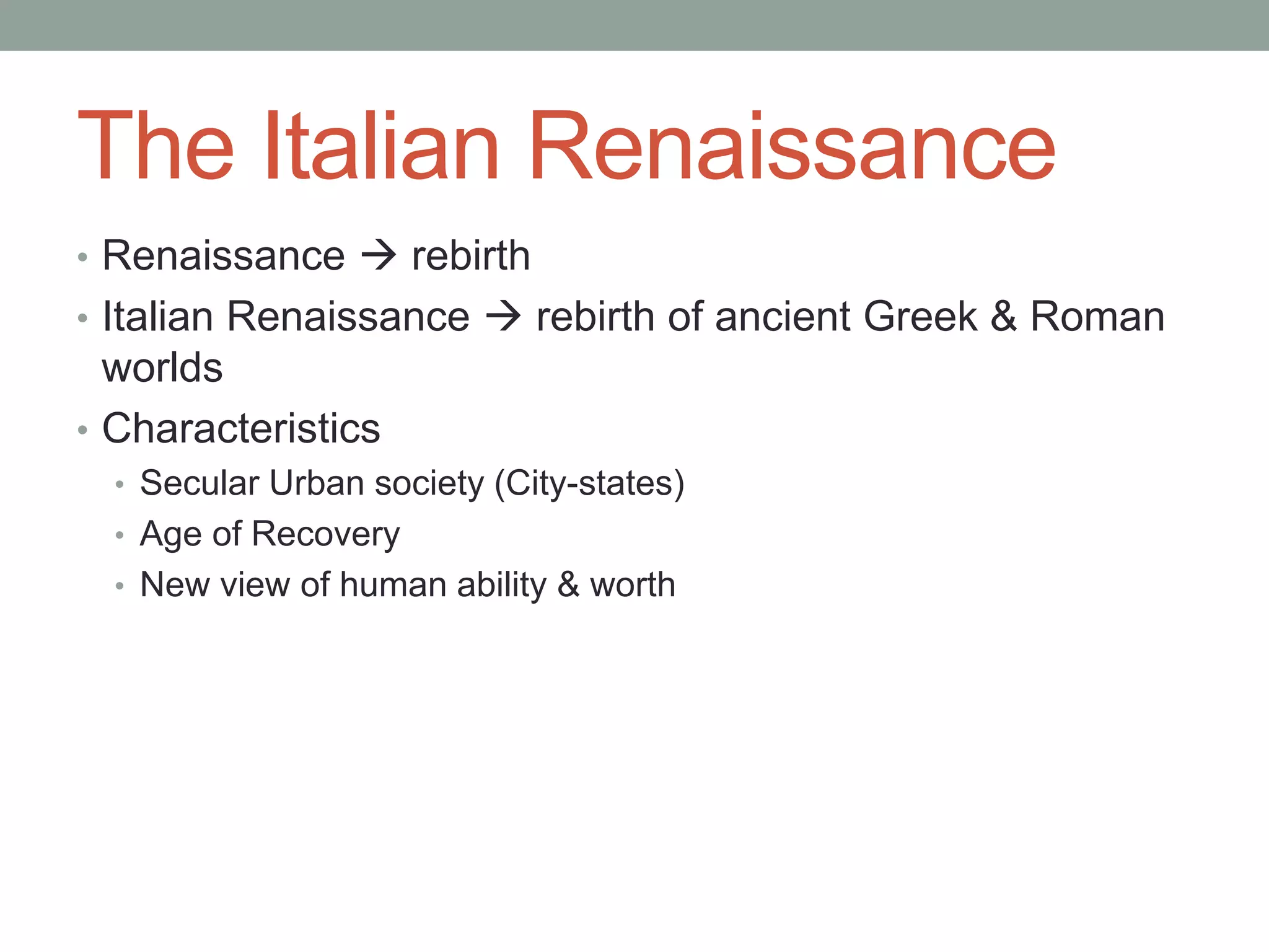 The renaissance Complete | PPT