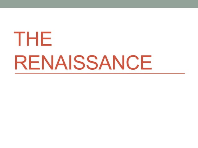 The renaissance Complete | PPT