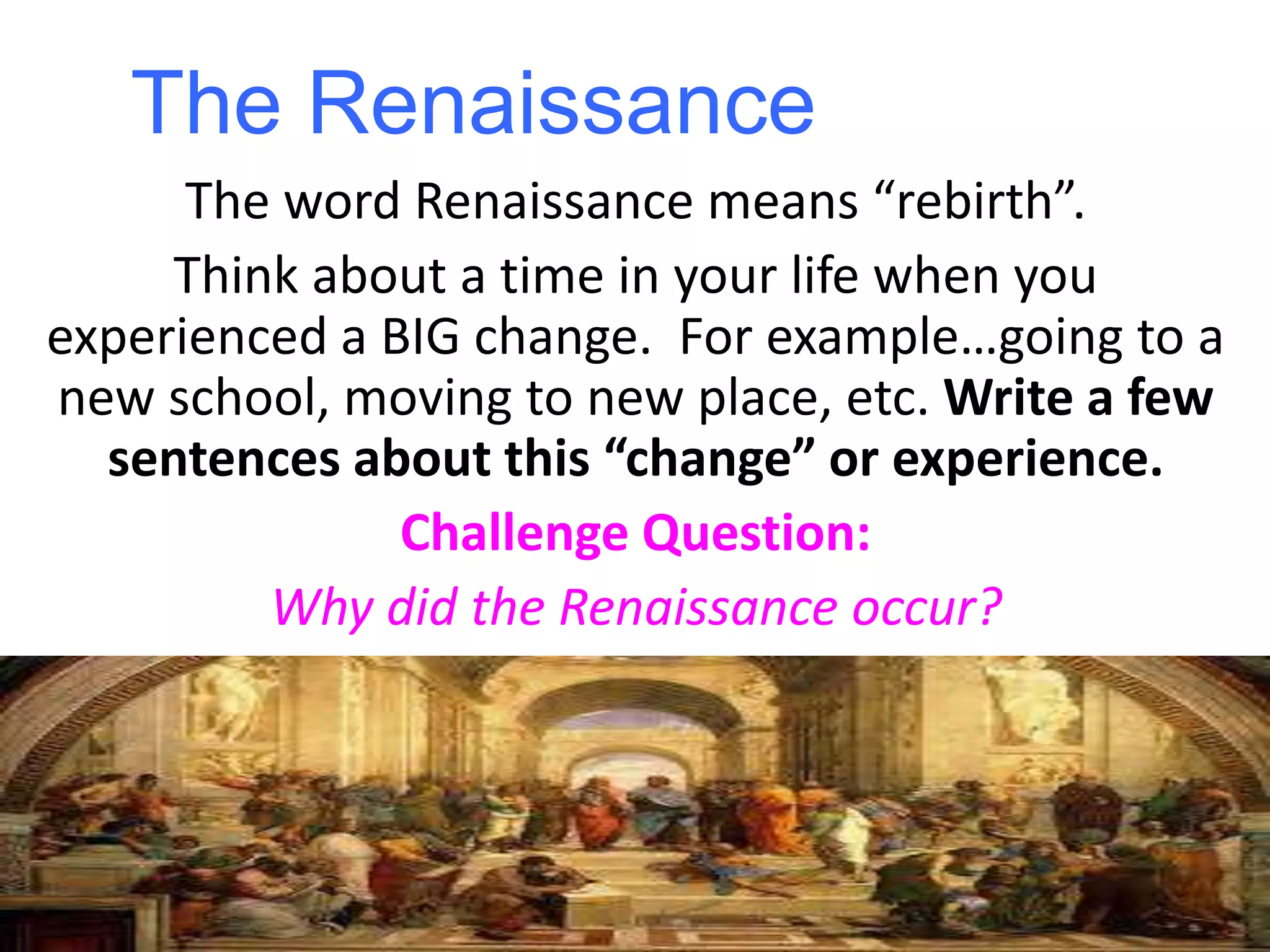 Introduction to the Renaissance | PPTX