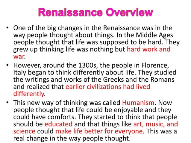 Introduction to the Renaissance | PPTX