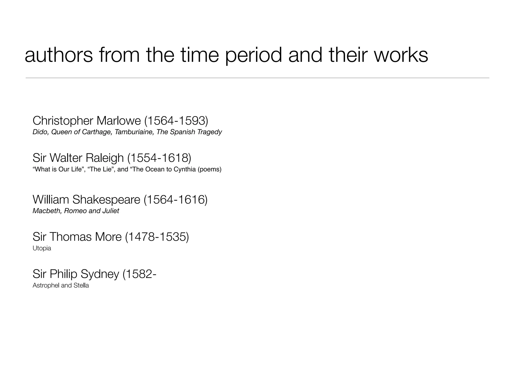 The Renaissance Period | KEY