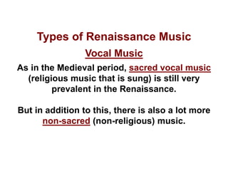 The Renaissance Period of Western Musical History | PPT