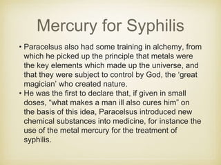 History of Pharmacology (Renaissance to Early Modern Medicine) | PPTX