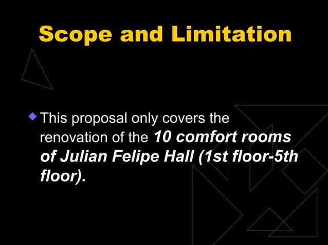 The renovation of the comfort rooms in jfh | PPT