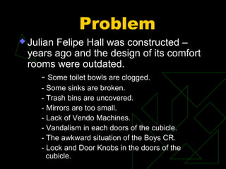 The renovation of the comfort rooms in jfh | PPT