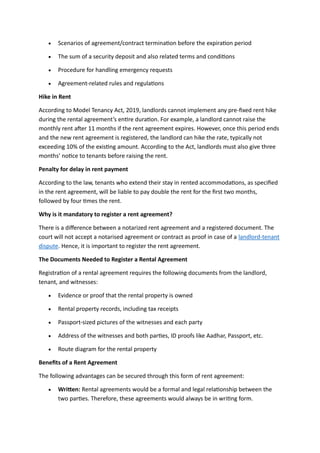 The Rent Agreement: What you need to know | PDF