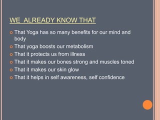 Therepeutic values of yoga | PPTX