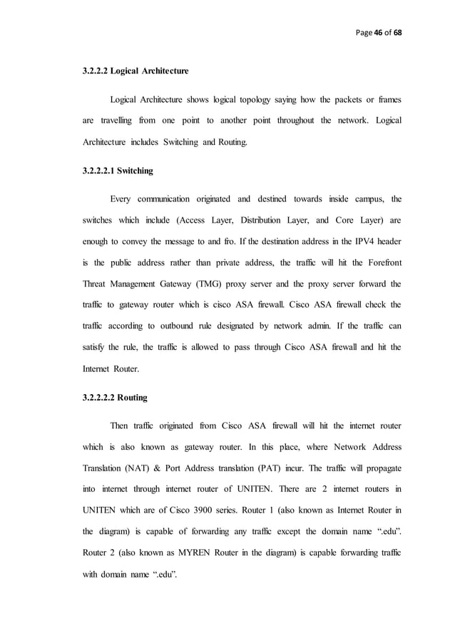 Final Year Project Report Example | DOCX | Computer Networking | Computing