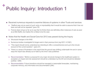 The report of the Mid Staffs public inquiry | PPTX