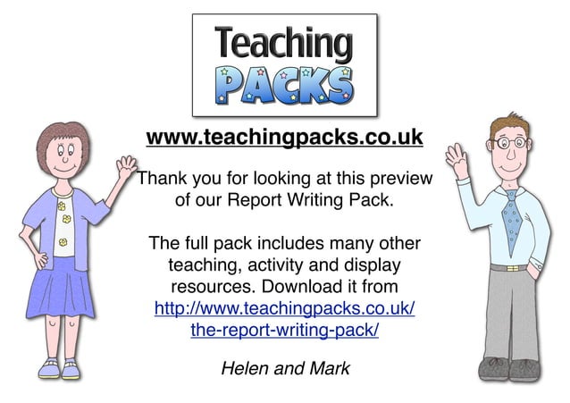 The Report Writing Pack | PDF