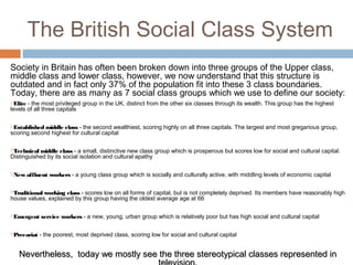 The Representation of Class and Status in TV | PPT