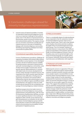 The representation of minorities and indigenous peoples in parliament | PDF