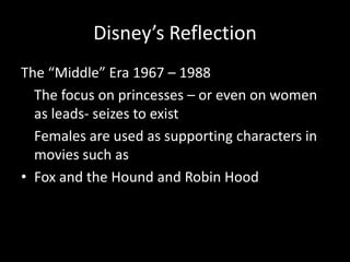 The representation of women in disney | PPTX