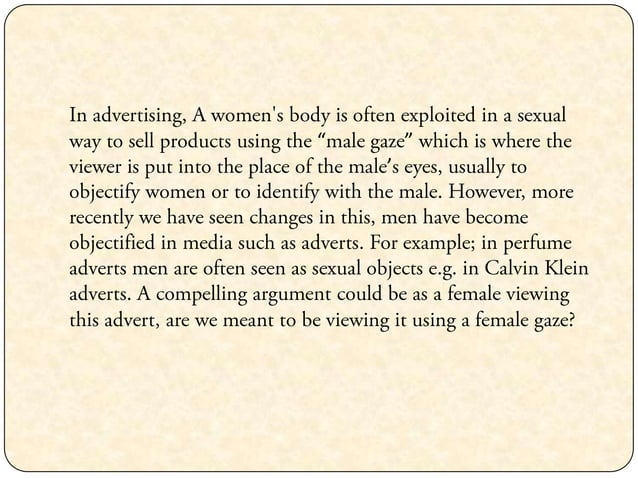 The representations of gender in horror films essay | PPT