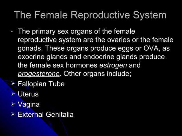REPRODUCTIVE DISORDERS OF RICHARDS, FILAMER | PPT