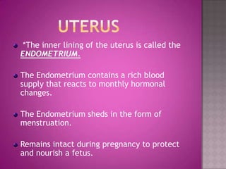 The reproductive system | PPTX