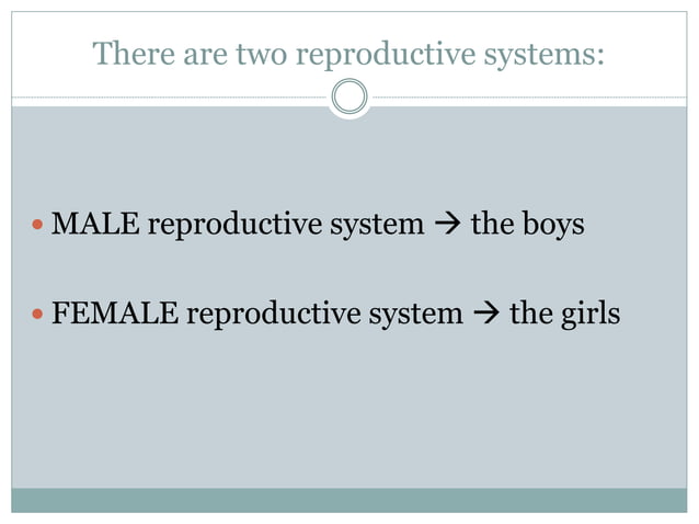 The reproductive systems 6th primary | PPTX | Reproductive Health ...