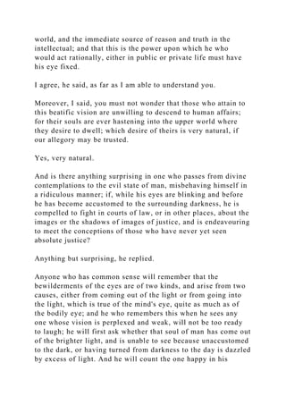 The Republic Book VIIThe Allegory of the Cave”By Plato .docx