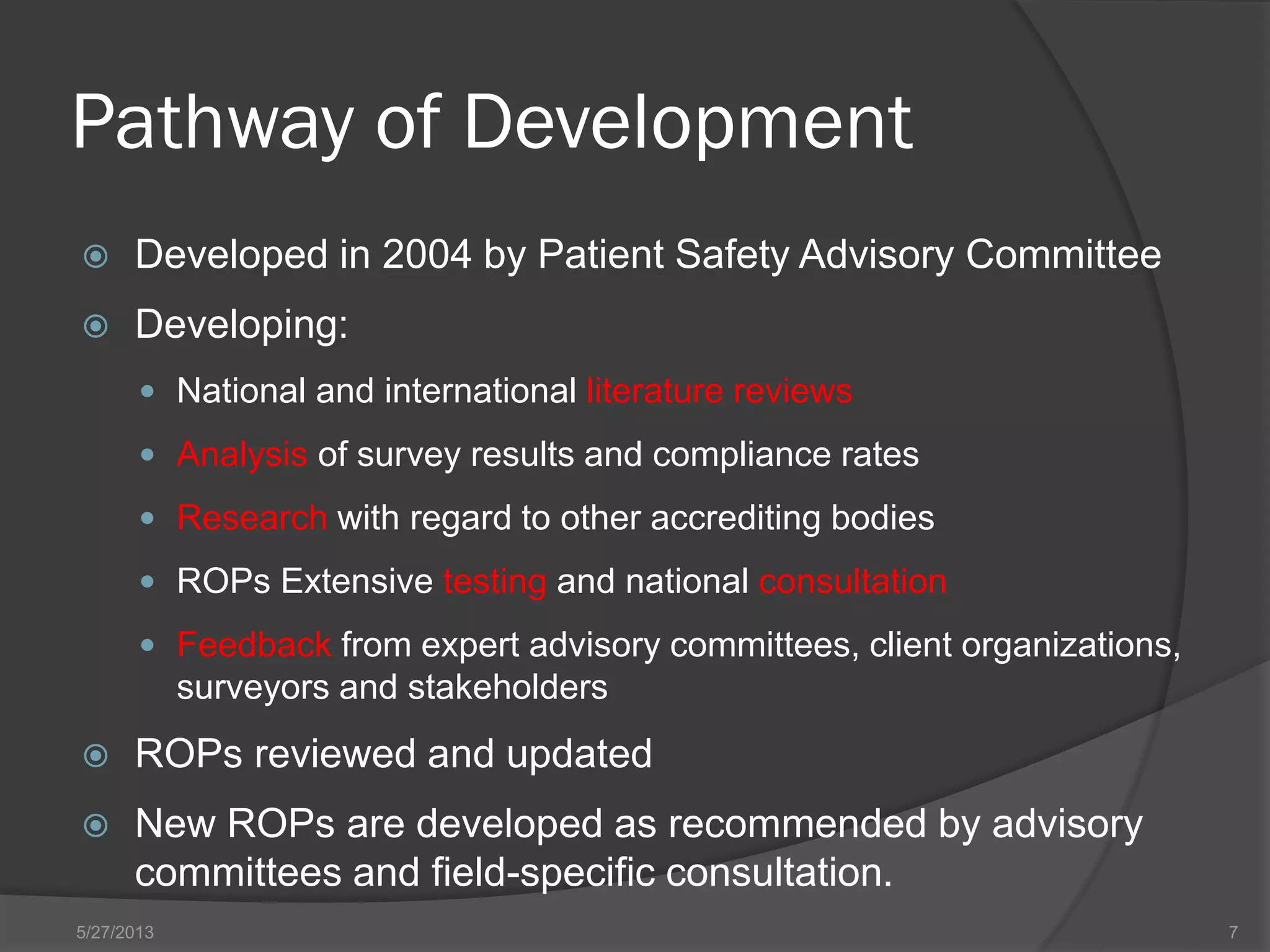 The required organizational practices (ROPs) | PDF