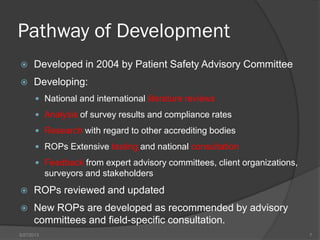 The required organizational practices (ROPs) | PDF