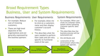 The Requirements - An Initial Overview | PPTX
