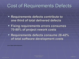 The Requirements Process Workshop Presentation | PDF