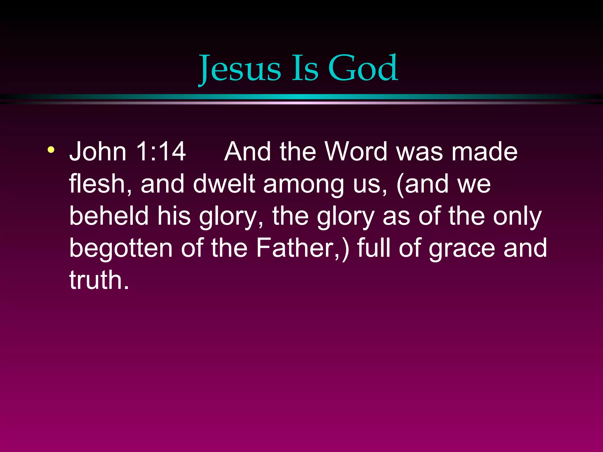 One God | PPT