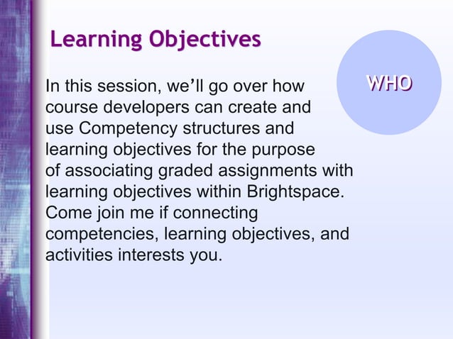 Designing Competency Structures and Learning Objectives | PPT