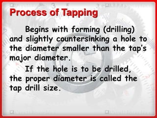 Taps and Dies (introduction) | PPTX