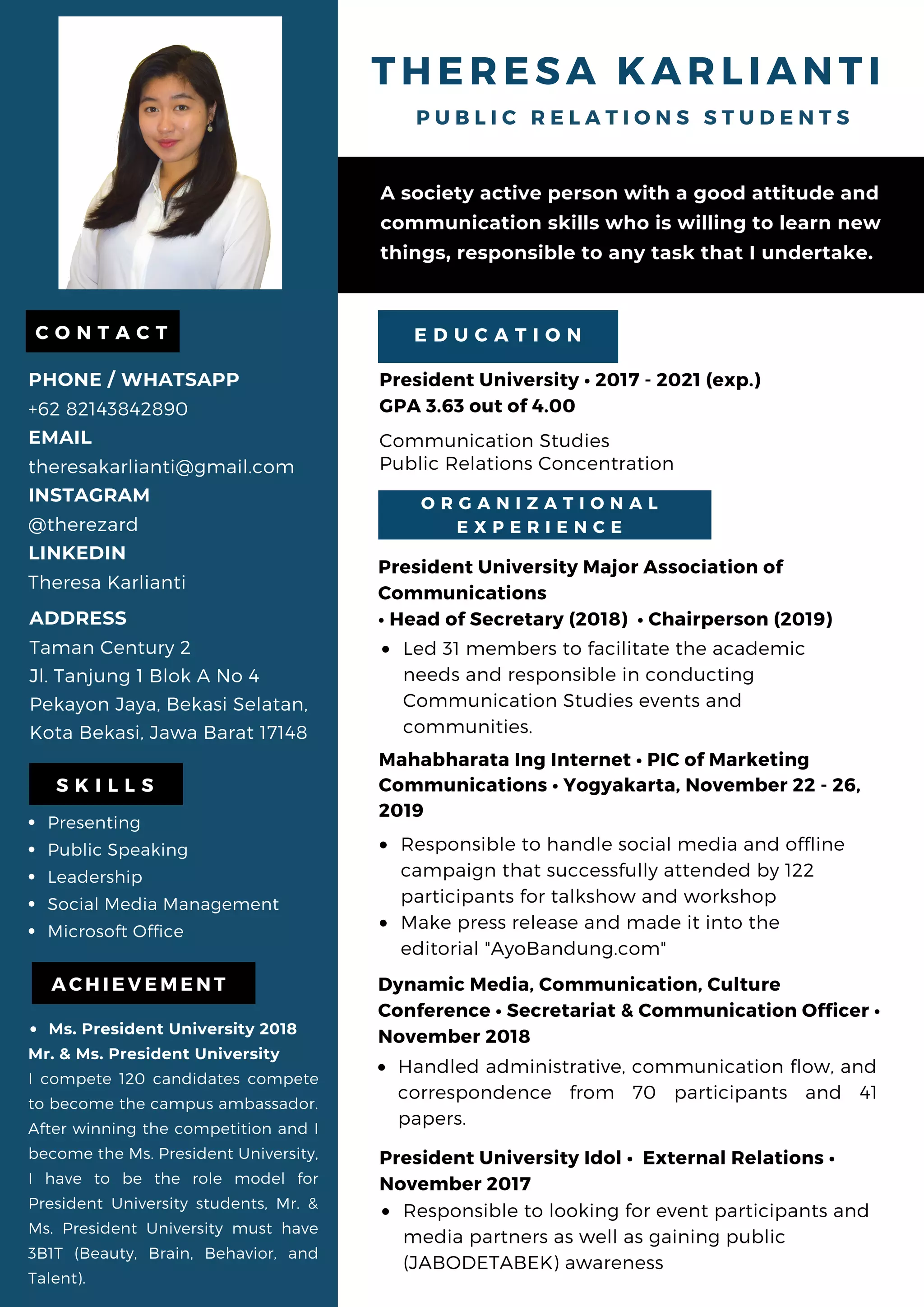 Theresa Karlianti CV | PDF
