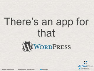 There's an app for that | PPT