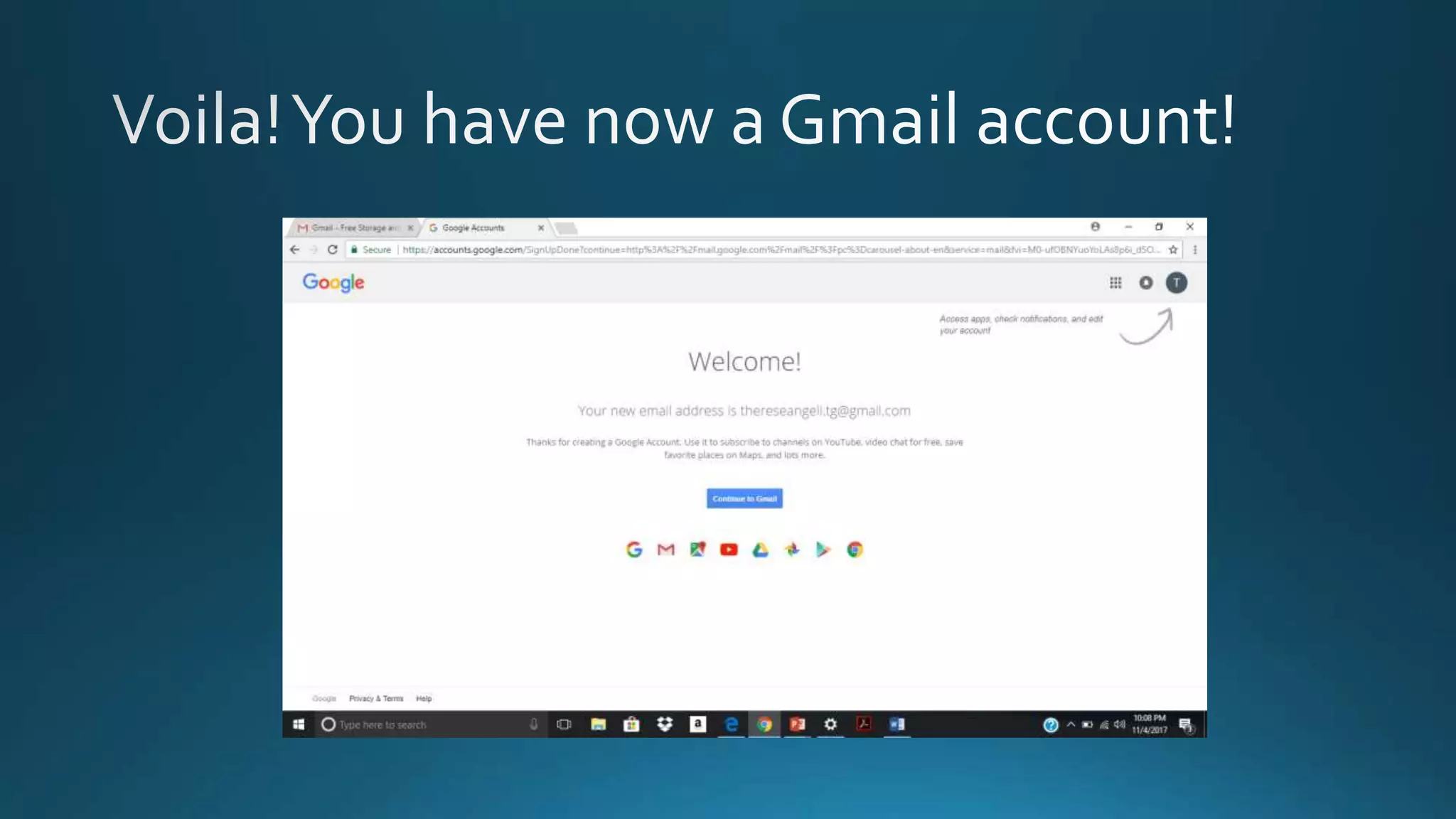 Gmail Account Creation | PPT