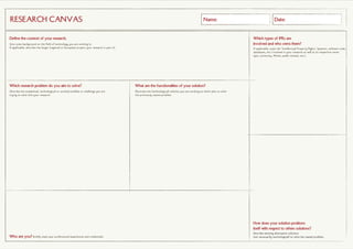 The research canvas | PPTX