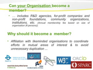 RDA - The Research Data Alliance in a Nutshell | PPT